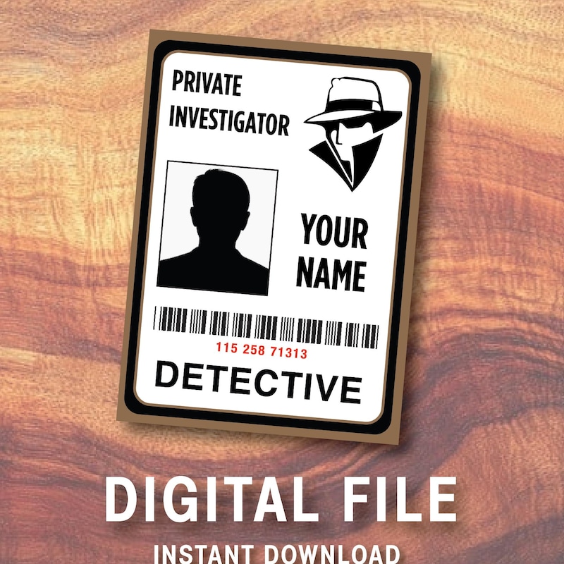 Detective Badge - Etsy