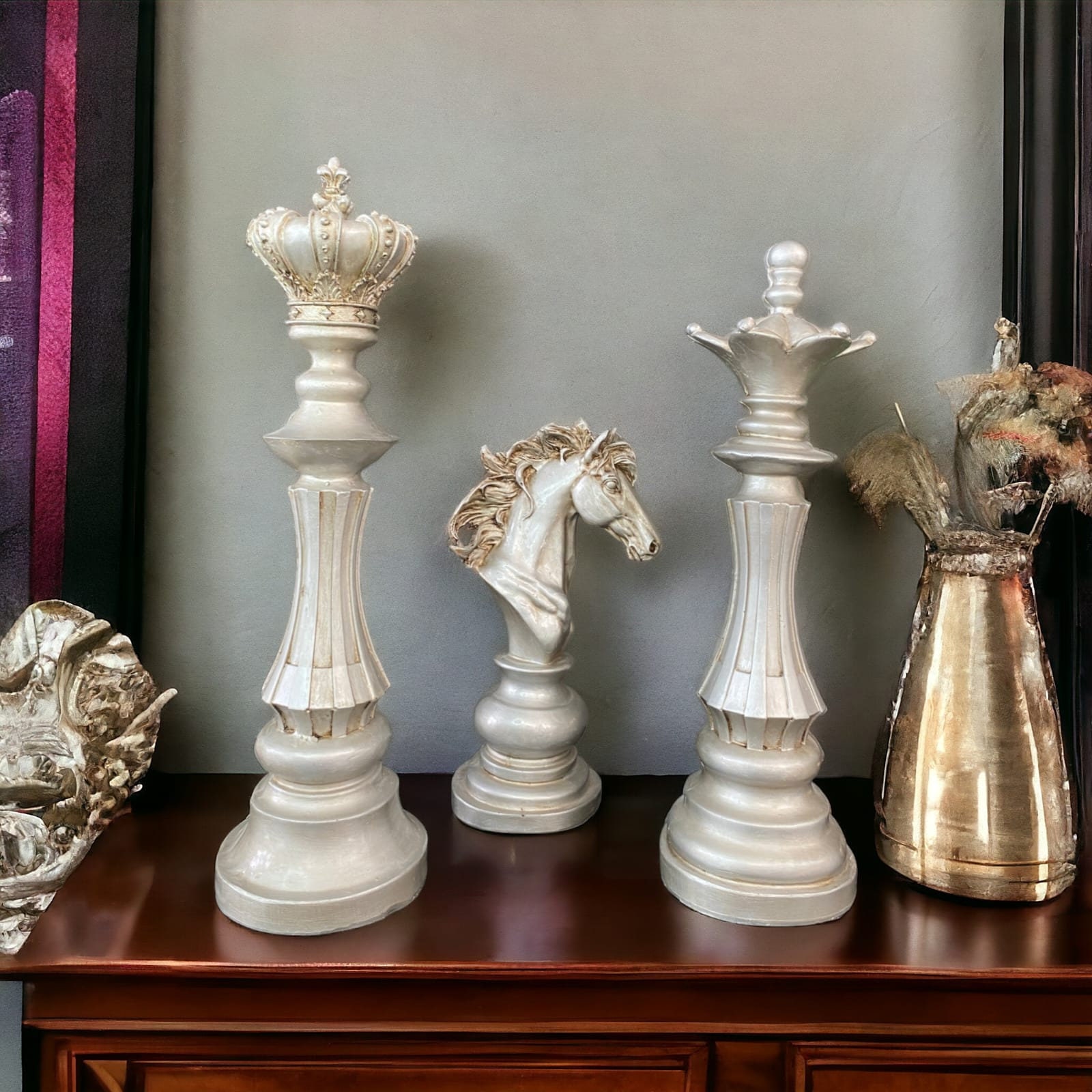 Large Black Chess Set,chess Pieces,chess Set, Decoration, Classic, Desk ...