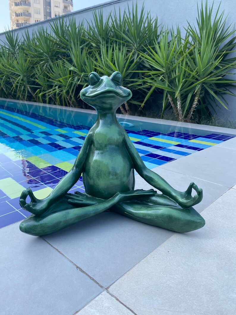 Large Meditating Frog ,frog Sculpture ,garden Ornaments,statues ,garden ...