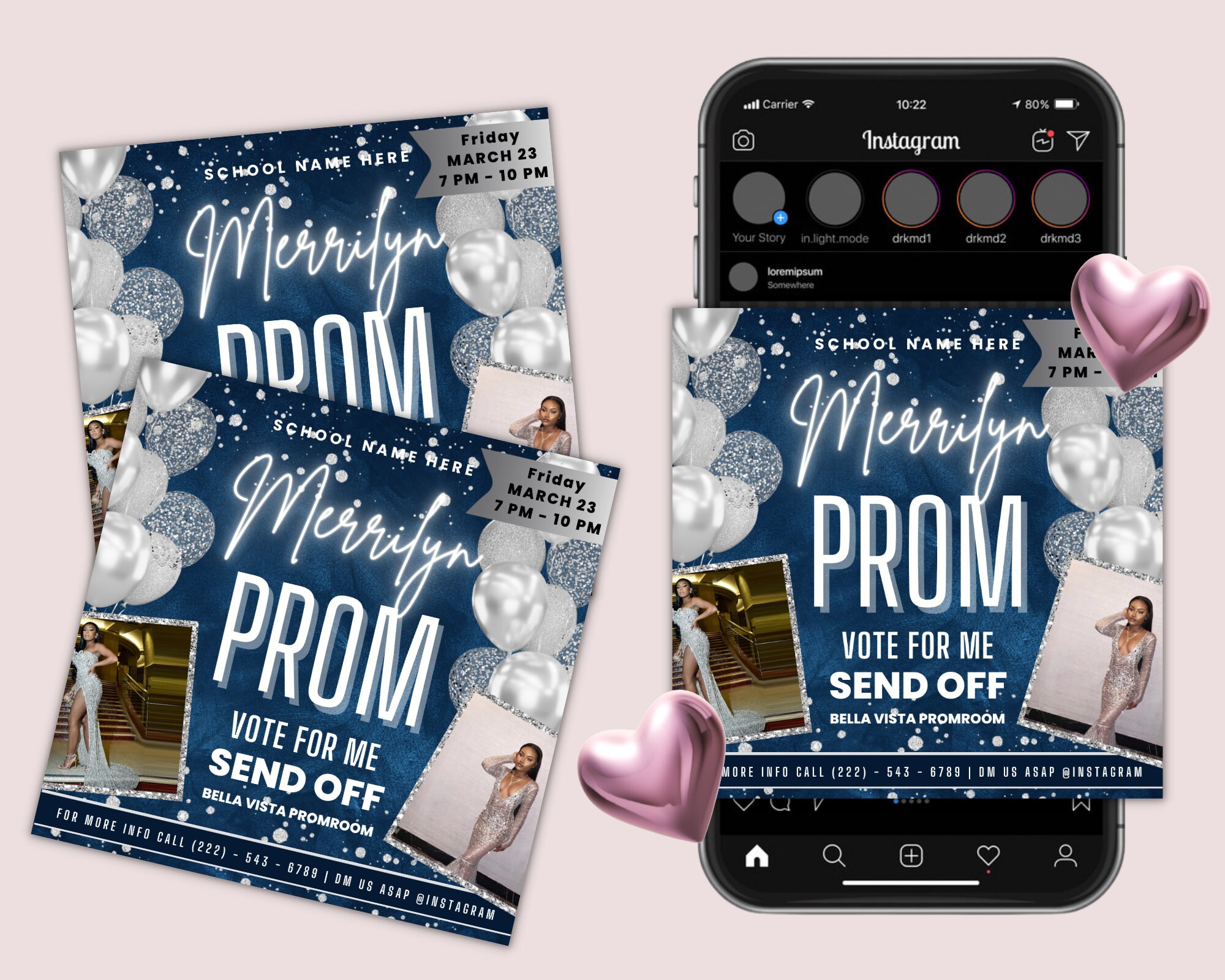 Prom Invitation Prom Send off Flyer Prom Invitation Flyer - Etsy