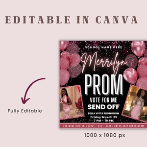 Prom Invitation Prom Send off Flyer Prom Invitation Flyer - Etsy