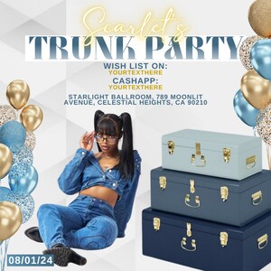 Trunk Party Flyer, Graduation Party Invitation, College Send off ...