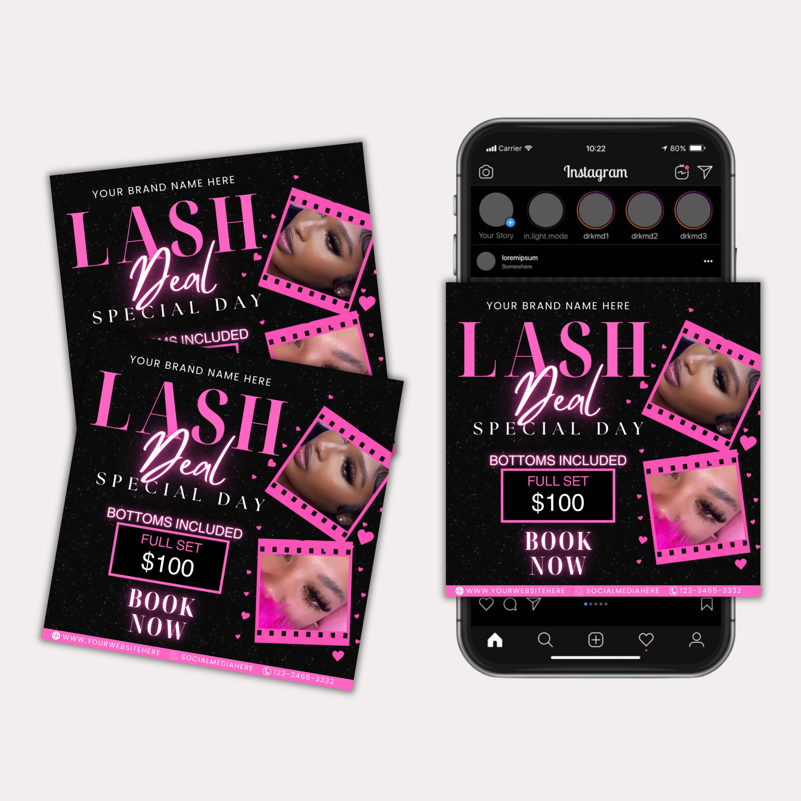 Lash Extension Flyer, Lash Flyer, Lash Service, Lash MUA Extensions ...