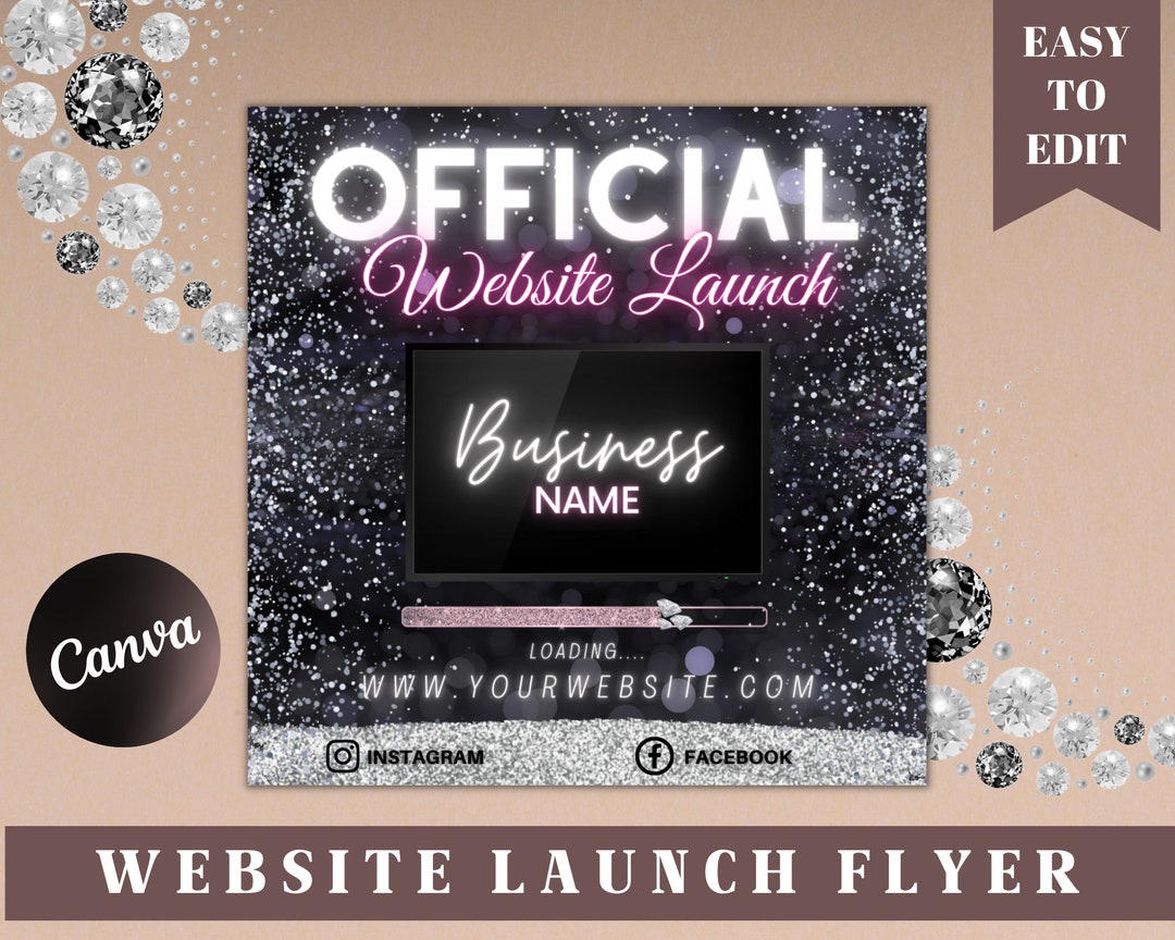 Grand Opening Flyer, Website Launch Flyer, Branding Flyer, Official ...