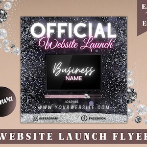 Grand Opening Flyer, Website Launch Flyer, Branding Flyer, Official ...