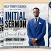 Initial Sermon Invitation Template Flyer,social Media Flyer Template ...