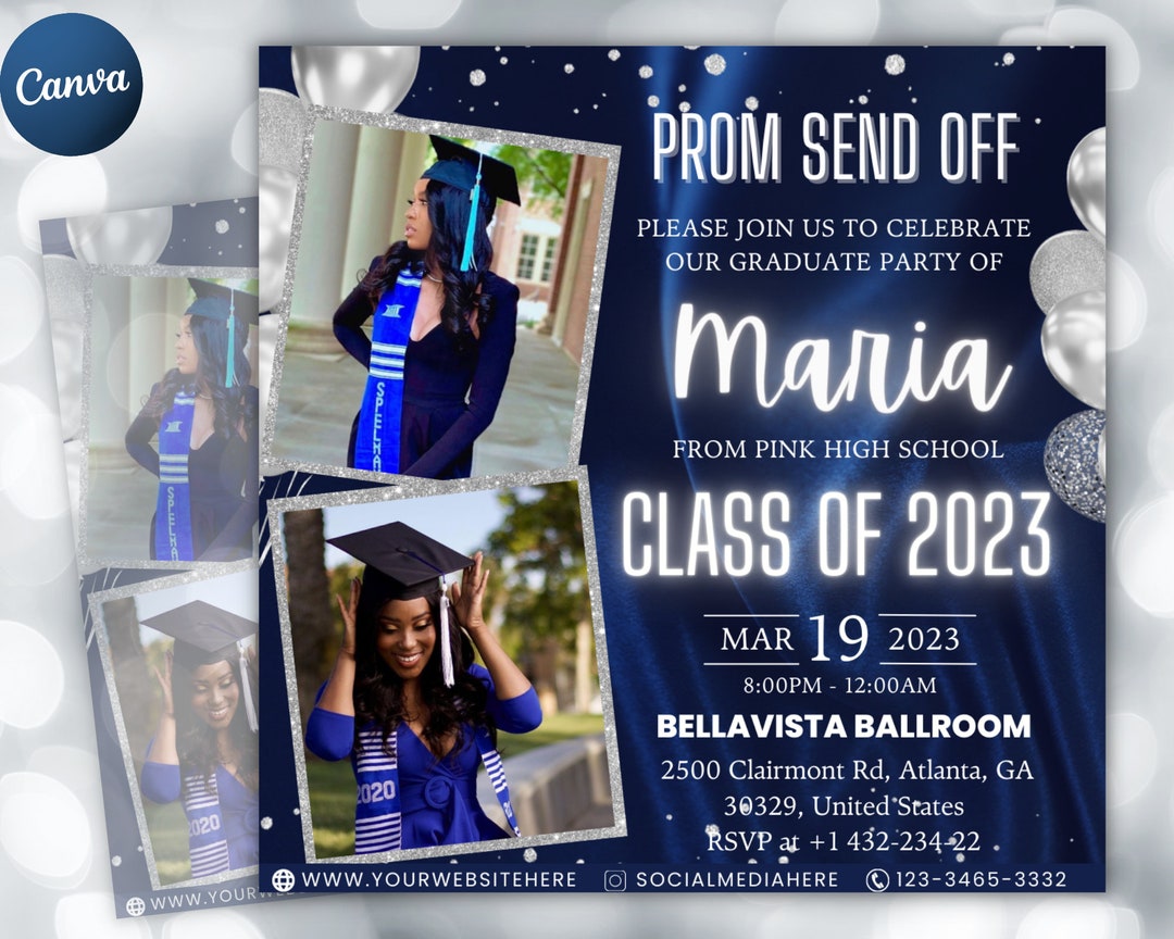 Prom Invitation Flyer, Prom Event Flyer, Prom Invitation, Prom Event ...