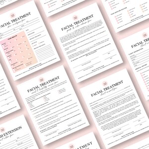 Esthetician Intake Forms Bundle, Editable Esthetician Consent Forms ...