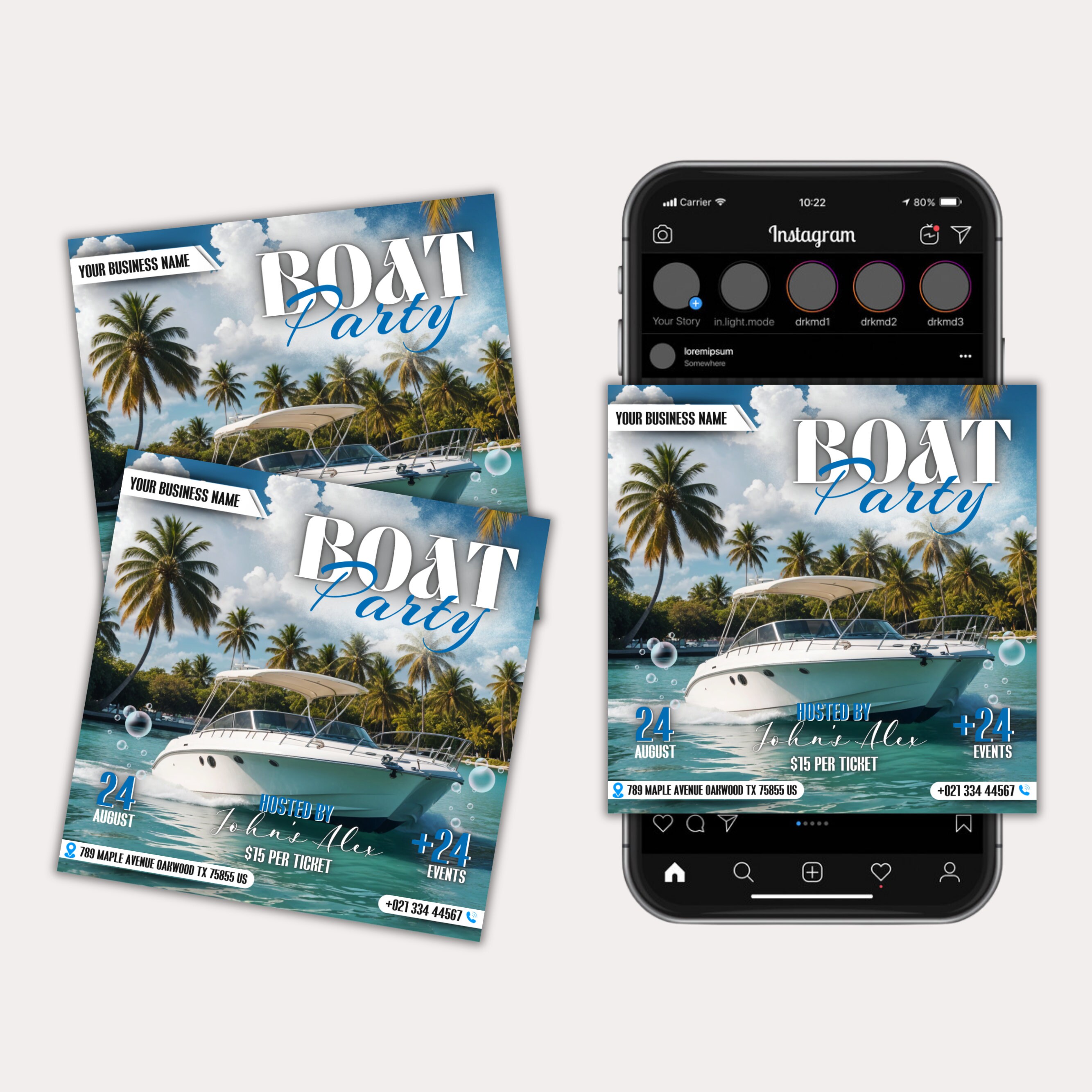 Yatch Party Flyer, Summer Party Flyer, Summer Beach Party Flyer, Dj ...