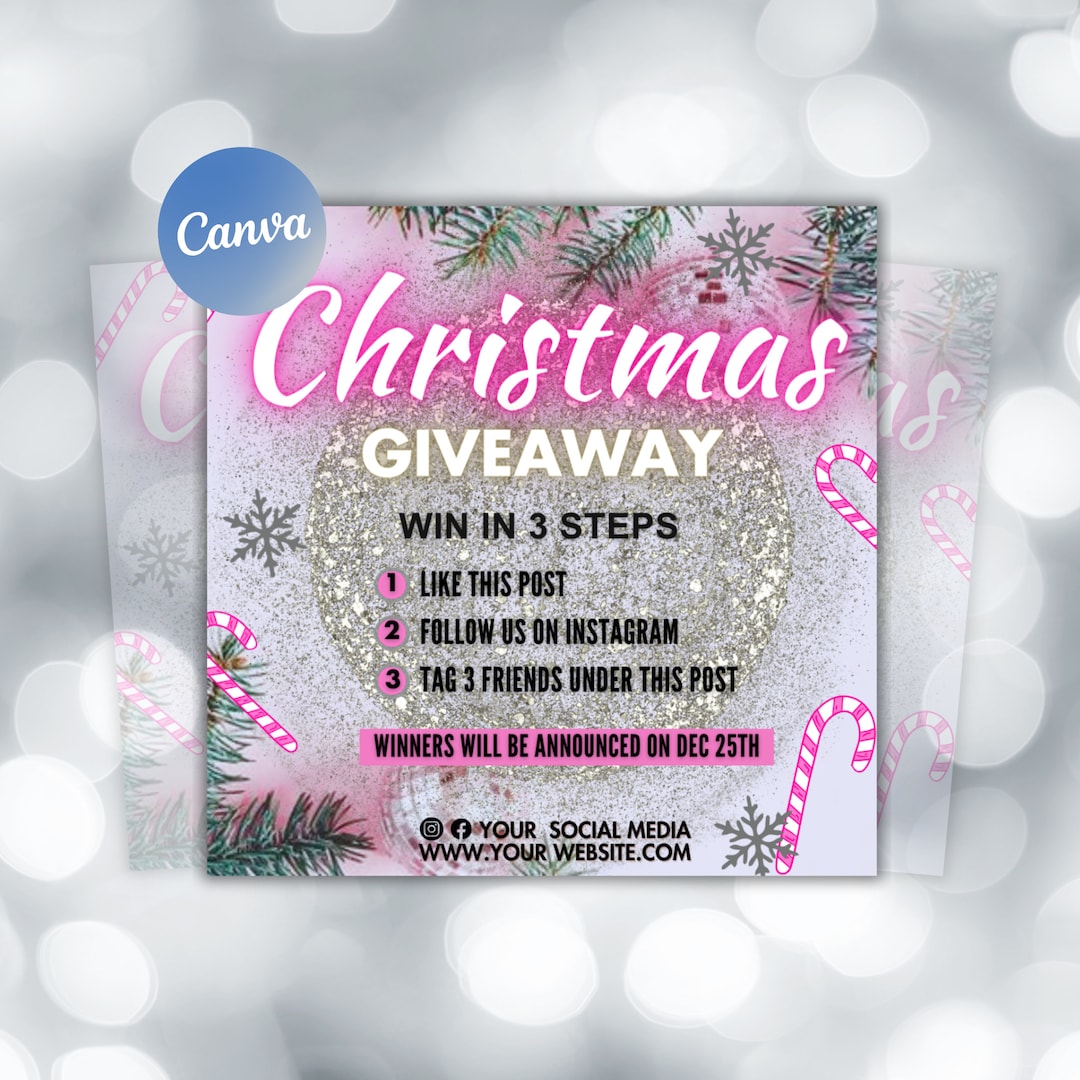 Christmas Raffle Flyer, Christmas Flyer, DIY Flyer Design Template ...