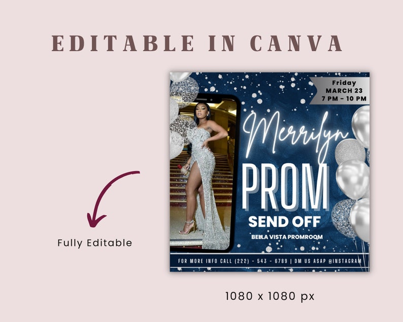 Prom Invitation Flyer Prom Event Flyer Prom Invitation Prom - Etsy