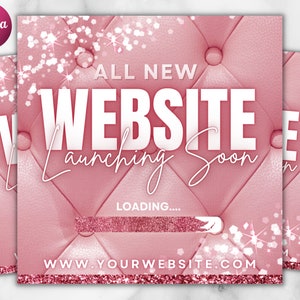 Website Launching Flyer, Coming Soon Flyer, Site Launch Flyer, Boutique ...