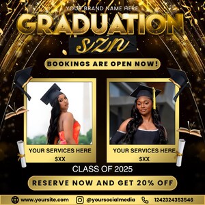 Graduation Booking Flyer, Graduation Special Flyer, Graduation Deals ...