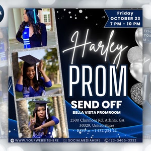 Prom Invitation Flyer, Prom Event Flyer, Prom Invitation, Prom Event ...