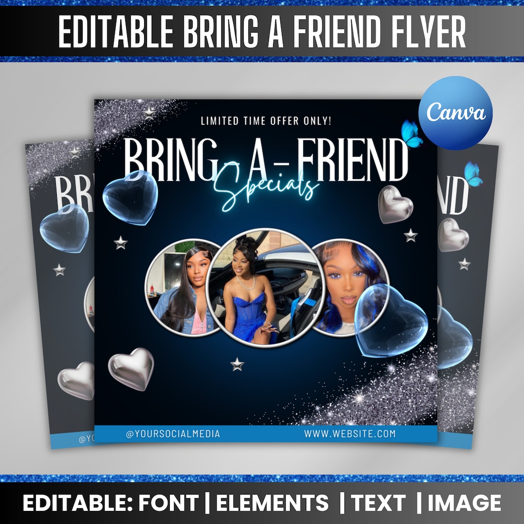 Bring A Friend Booking Flyer, Bring A Friend Special, Bring A Friend ...