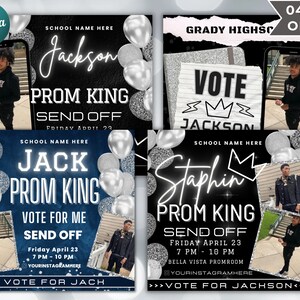Vote Homecoming KING , Social Media Flyer, Class Campaign Flyer, Prom ...