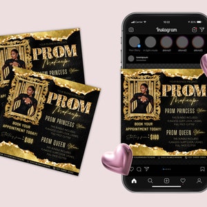 Prom Makeup Flyer, Prom Makeup, MUA Flyer, Makeup Flyer, Prom Flyer ...