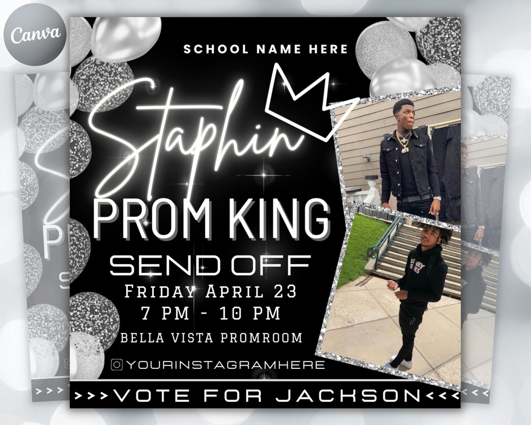 Vote Homecoming KING , Social Media Flyer, Class Campaign Flyer, High ...
