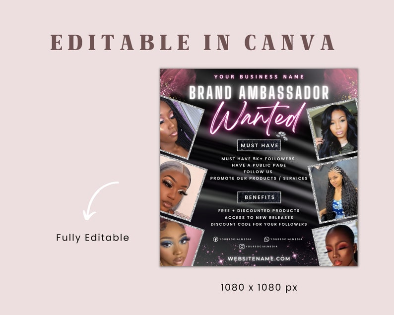 Ambassador Flyer Template Brand Ambassador Flyer Template - Etsy
