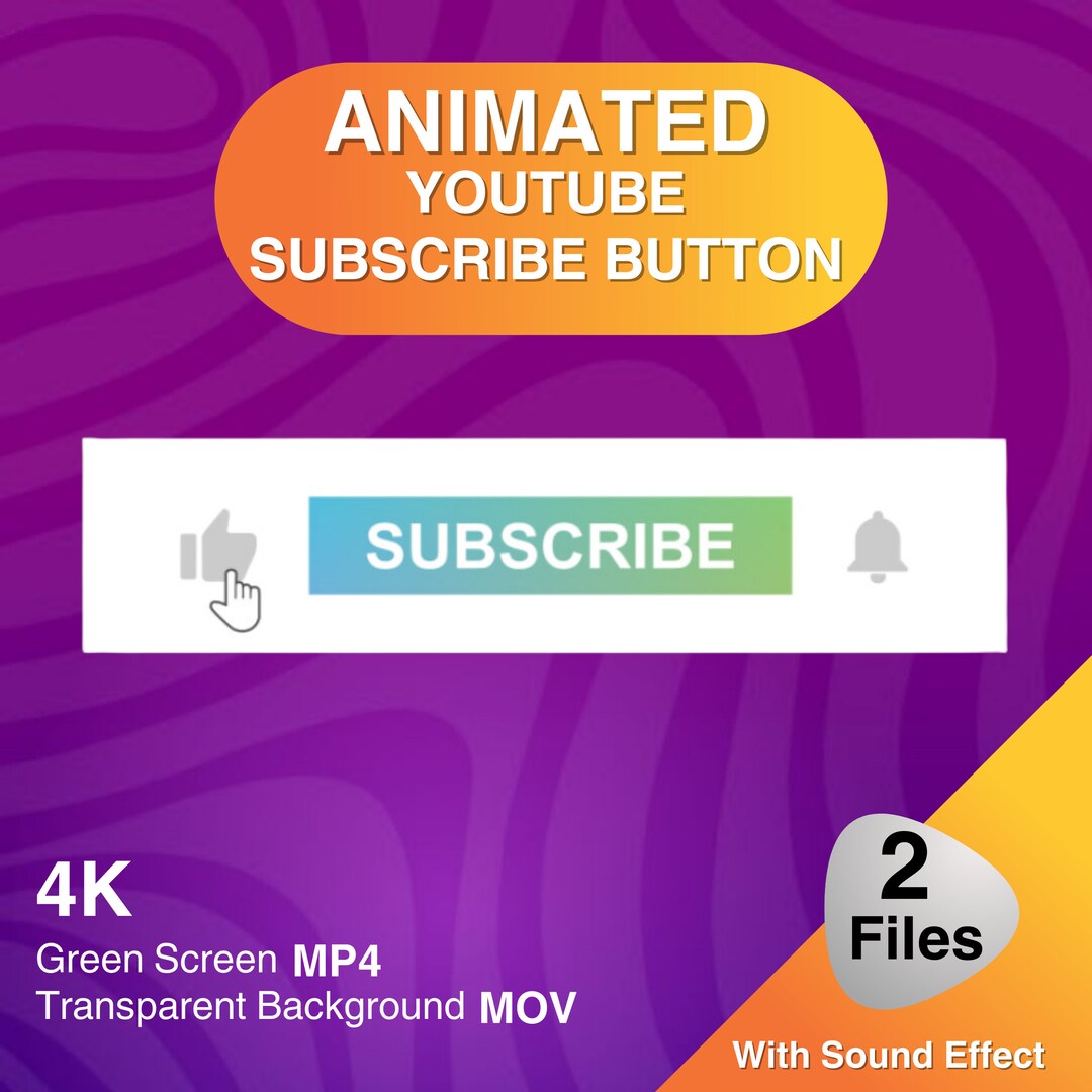 Youtube Subscribe Button, Animated Social Media Subscribe Button, Subscribe Like Notification ...