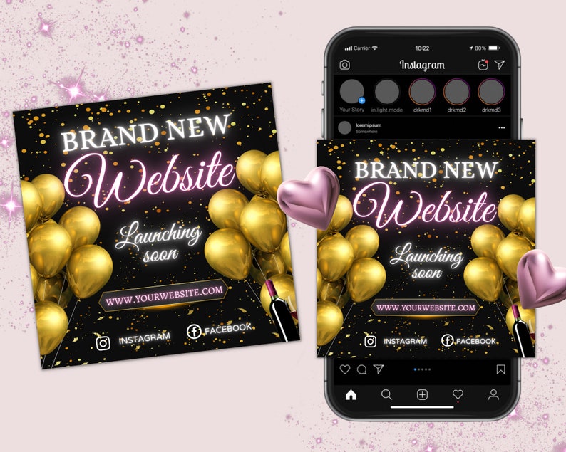 Website Launch Flyer Branding Flyer Grand Opening Flyer - Etsy