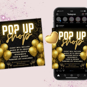 Pop up Shop Flyer,pop up Shop Template,diy Pop up Shop Flyer,pop up ...