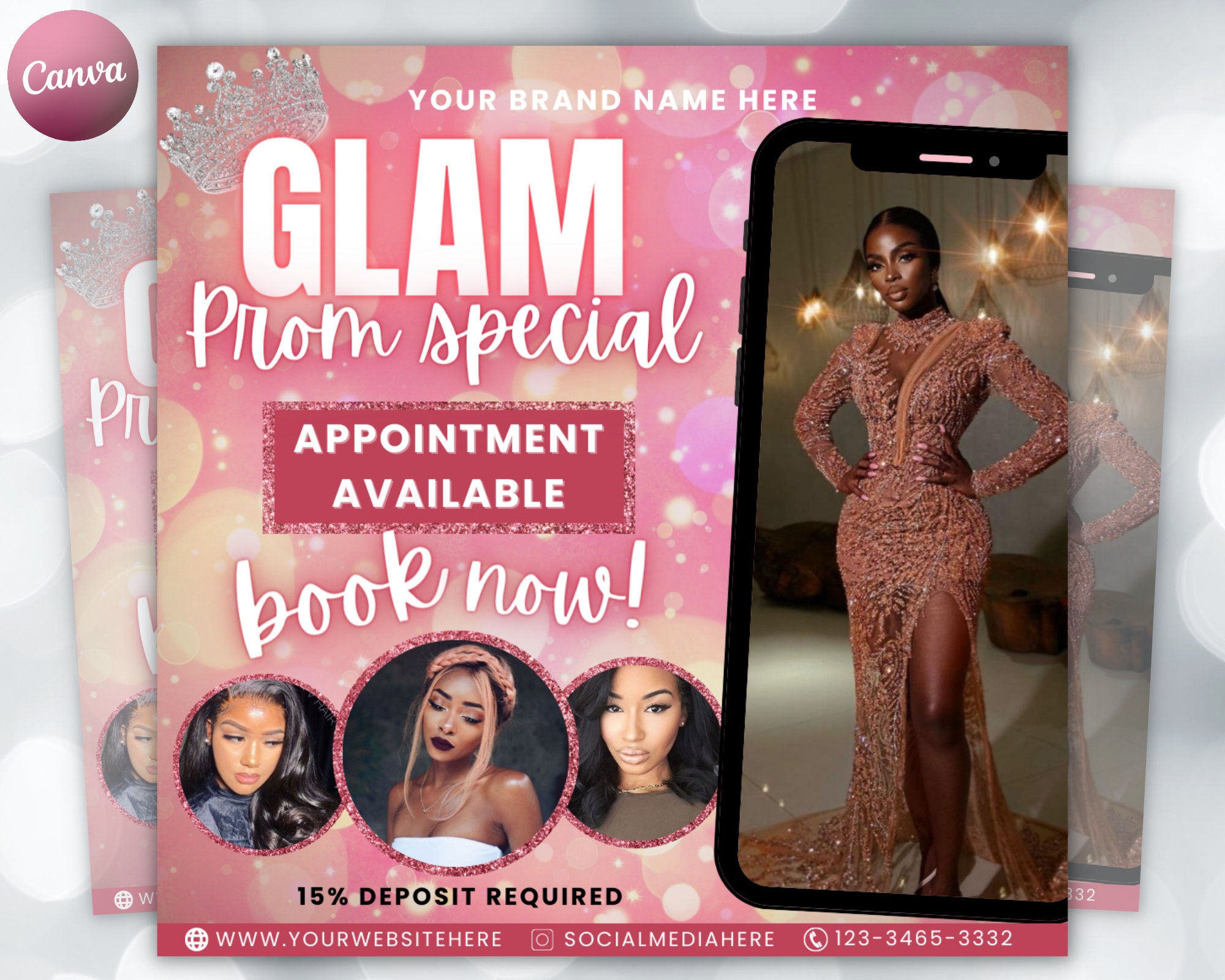 Prom Flyer Prom Sale Flyer Glam Prom Flyer Prom Sendoff - Etsy