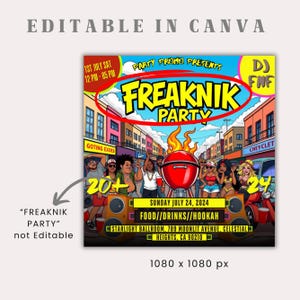 Freaknik Party Flyer, 90s Cookout Flyer, Nightclub Flyer, Pool Mansion ...