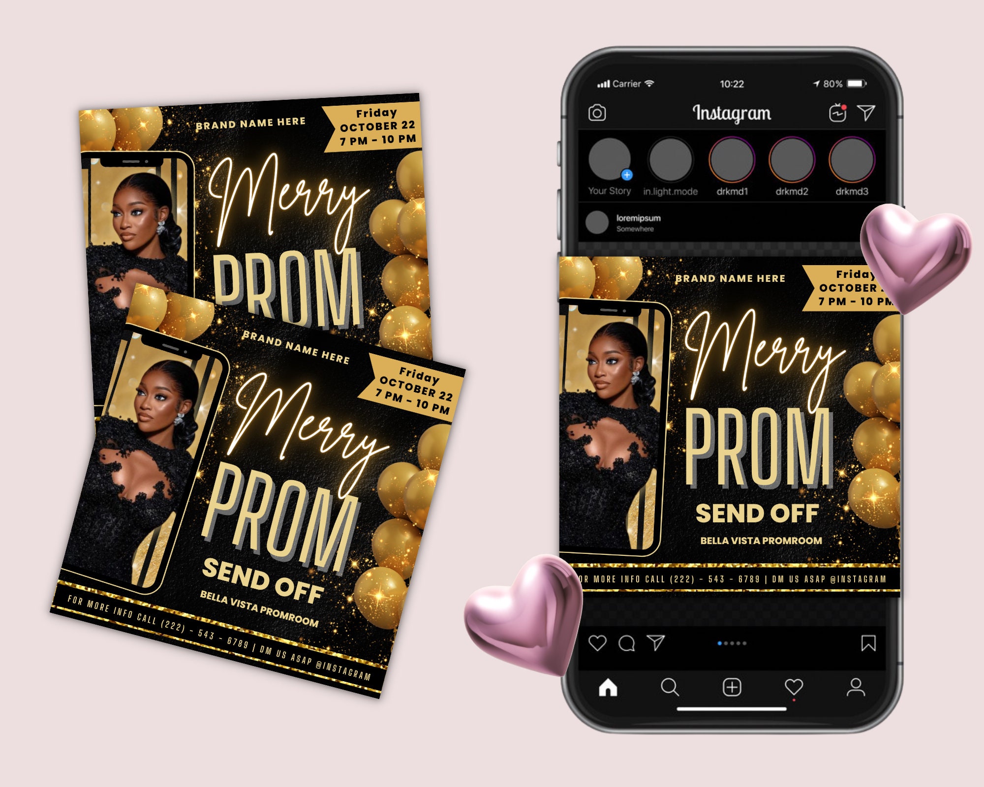 Prom Invitation Flyer Prom Event Flyer Prom Invitation Prom - Etsy