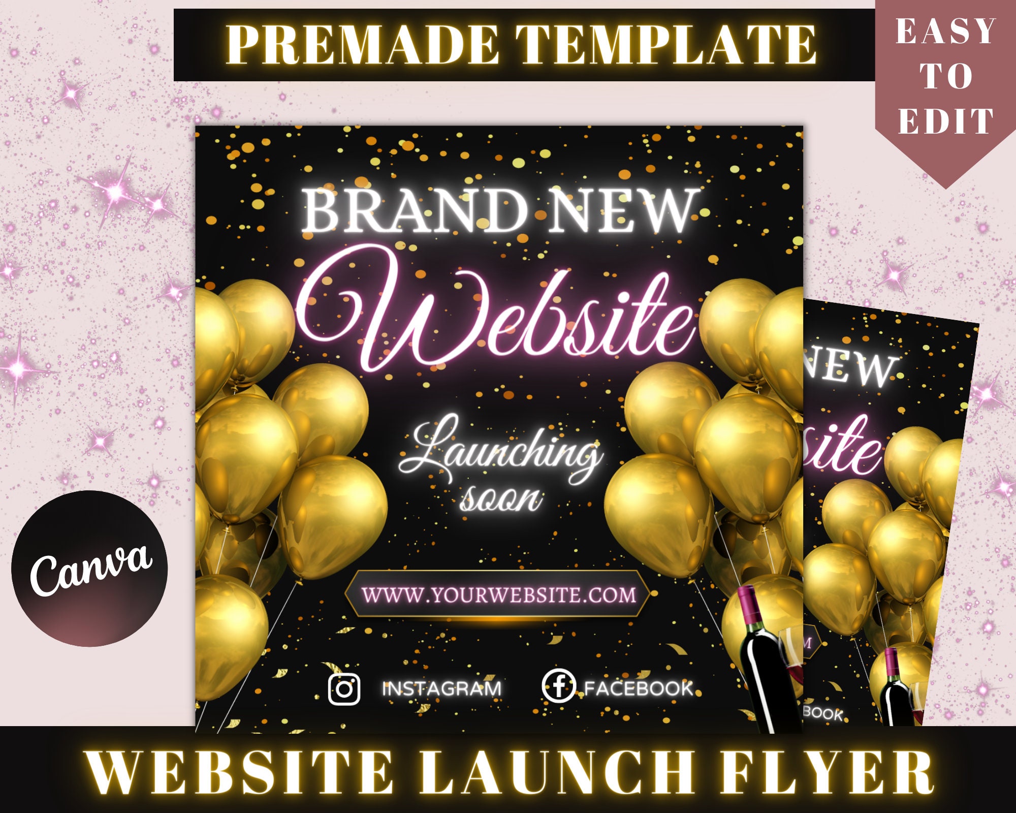 Website Launch Flyer Branding Flyer Grand Opening Flyer - Etsy