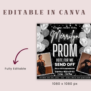 Prom Invitation, Prom Send off Flyer, Prom Invitation Flyer, Prom Flyer ...