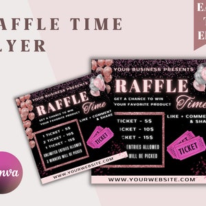 Raffle Ticket Poster, Social Media Flyer, Flyer Design, Raffle Ticket ...