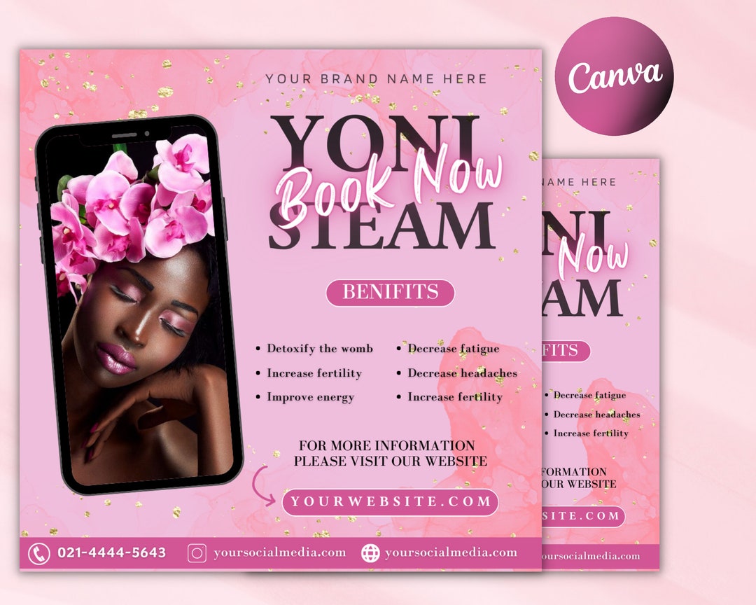 Feminine Care Flyer, Yoni Steam Flyer, Feminine Care Products, Feminine ...