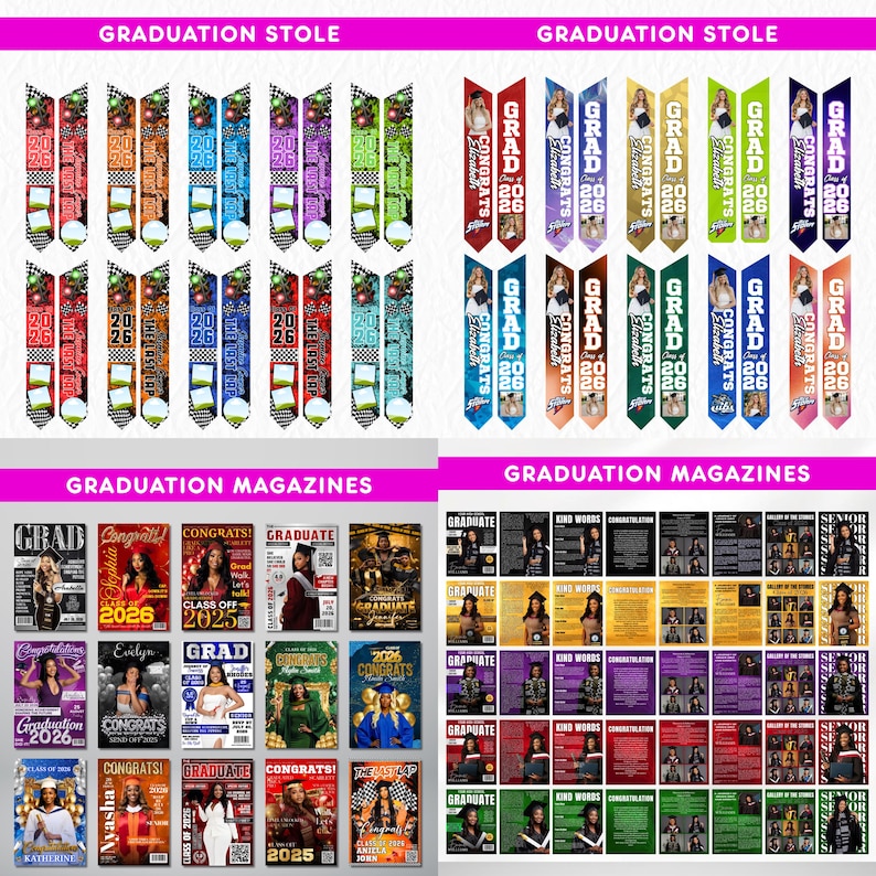 4300+ Graduation Mega Bundle Templates,class of 2026 Grad Party Bundle ...