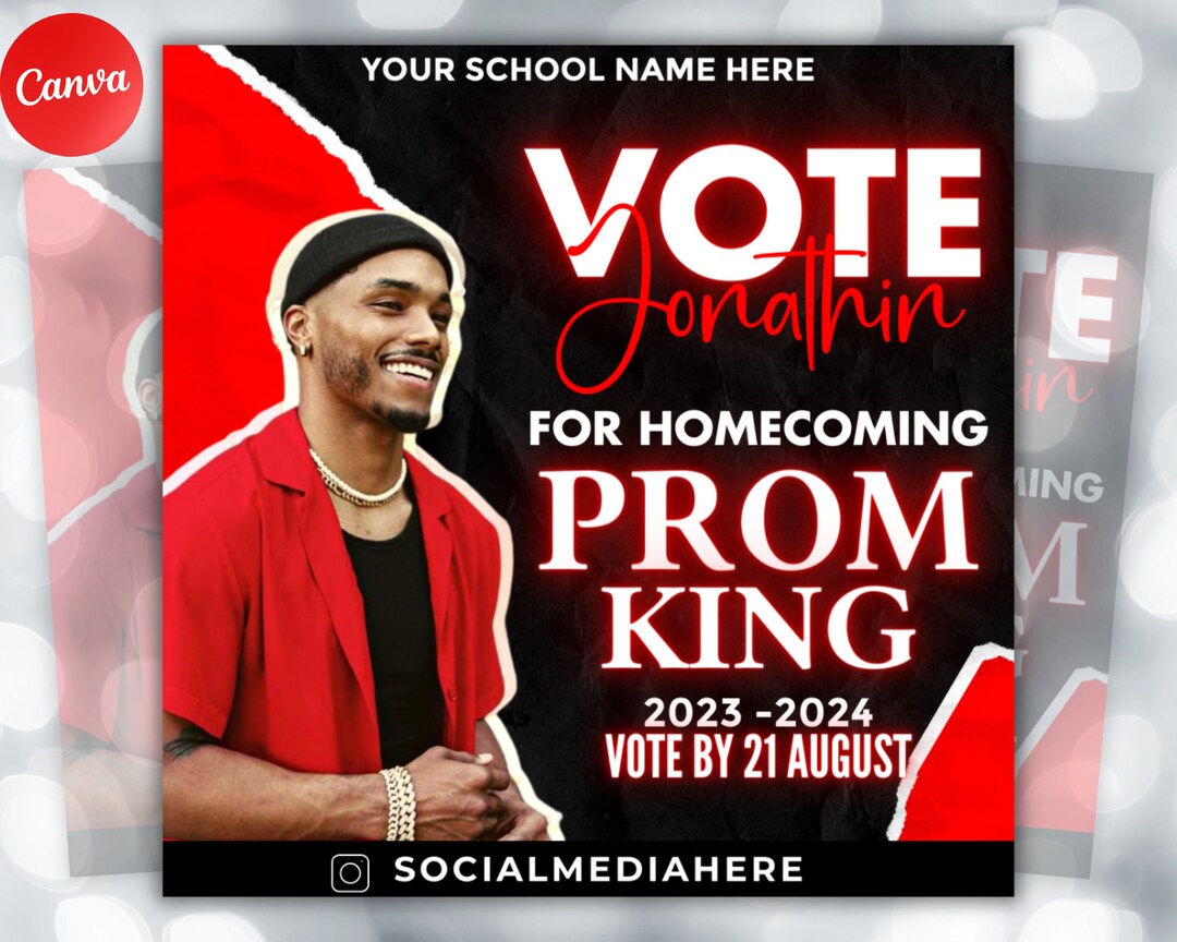 Vote Homecoming King Flyer, Homecoming Flyer, Campaign Flyer, Class ...