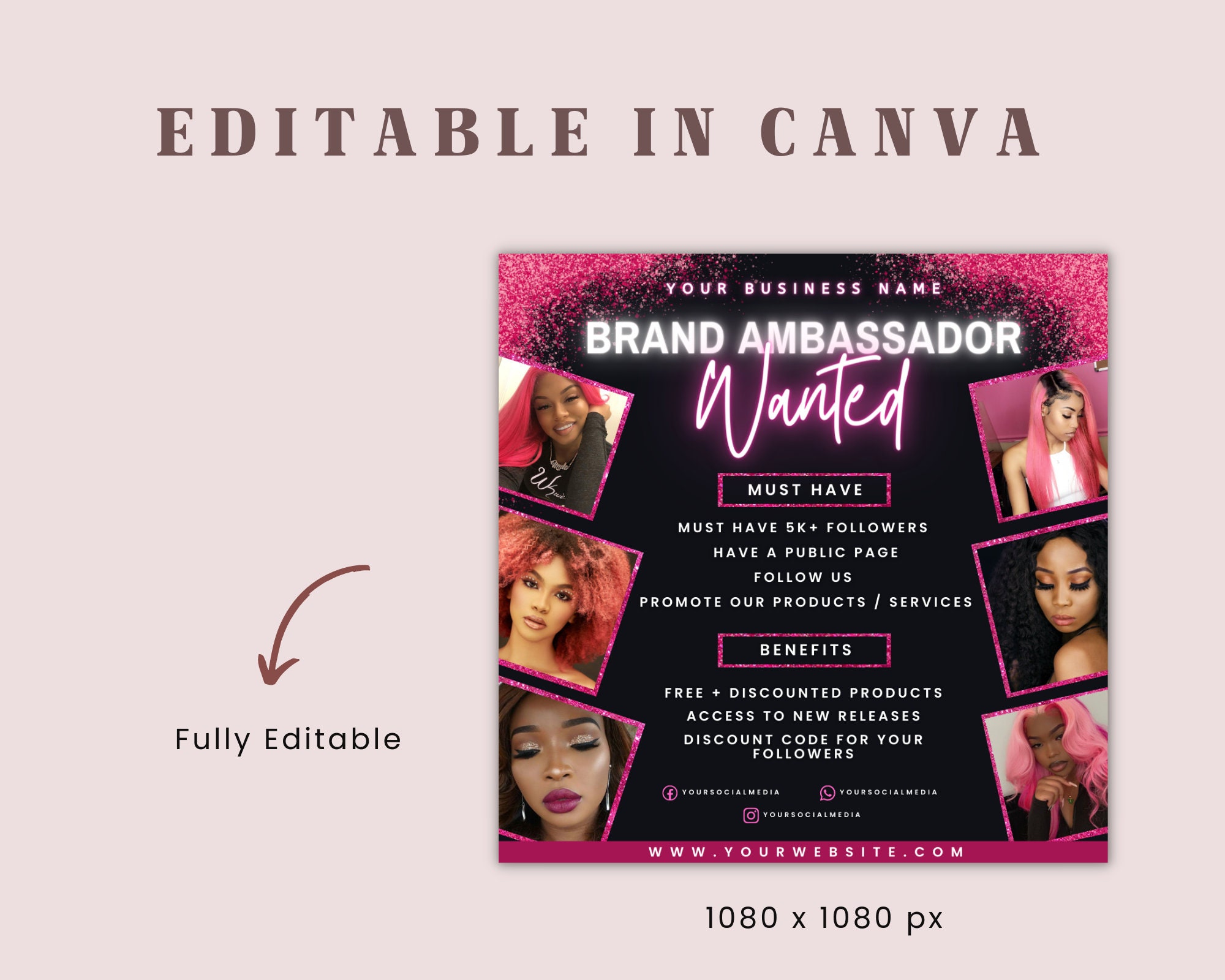 Ambassador Flyer Template Brand Ambassador Flyer Template - Etsy