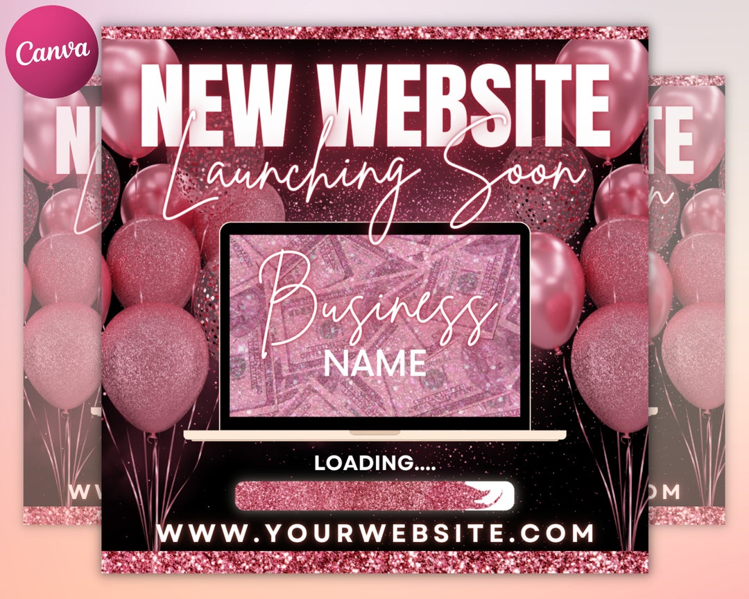 Website Launching Flyer, Coming Soon Flyer, Site Launch Flyer, Boutique ...