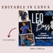 Leo Birthday Flyer, Birthday Template, Birthday Girl, Party Flyer ...
