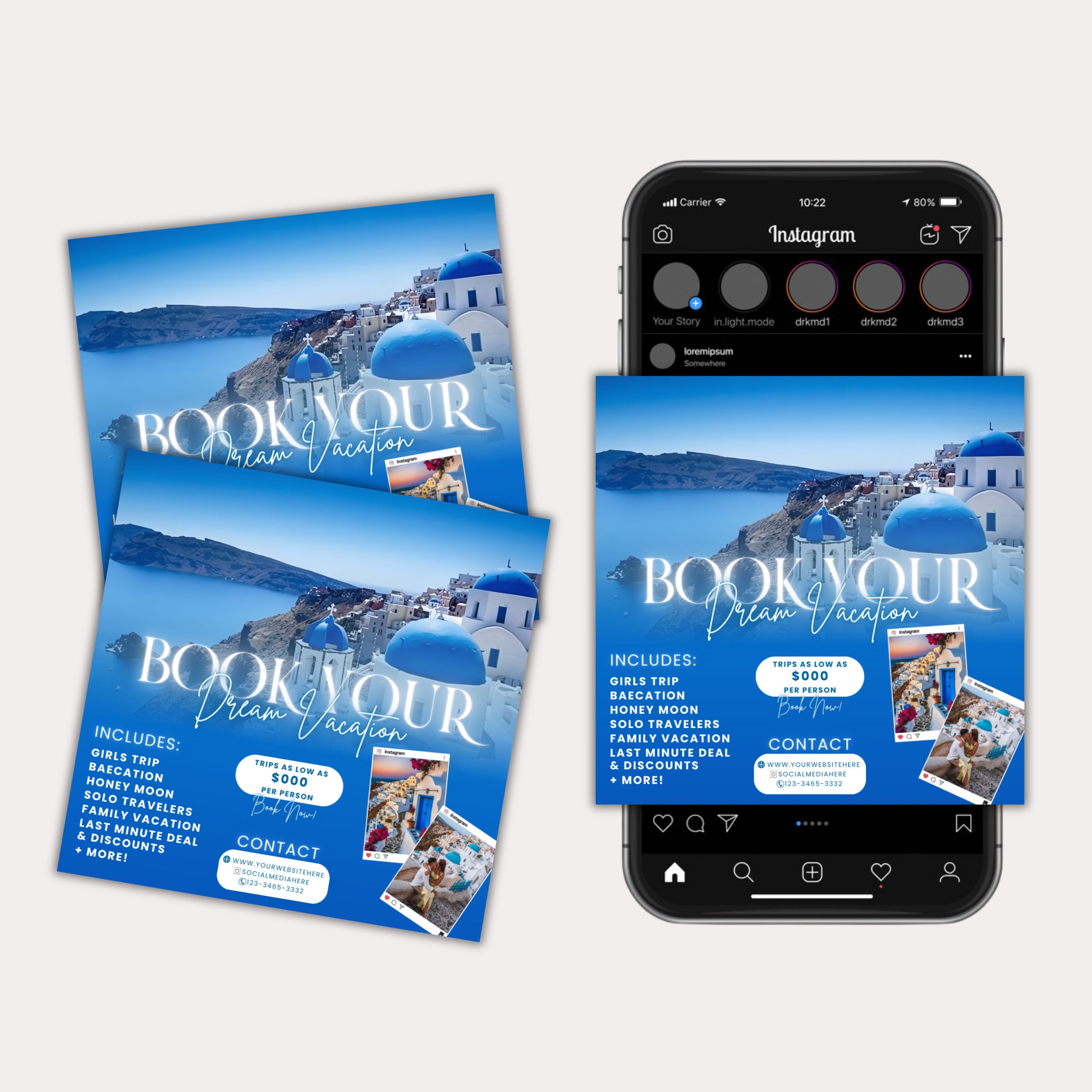 Travel Agent Flyer, DIY E-flyer Template, Travel Flyer, Vacation Flyer ...