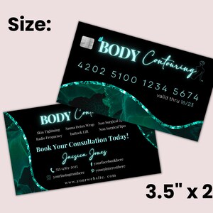 Body Sculpting Business Card, Body Contouring Business Card, Spa ...