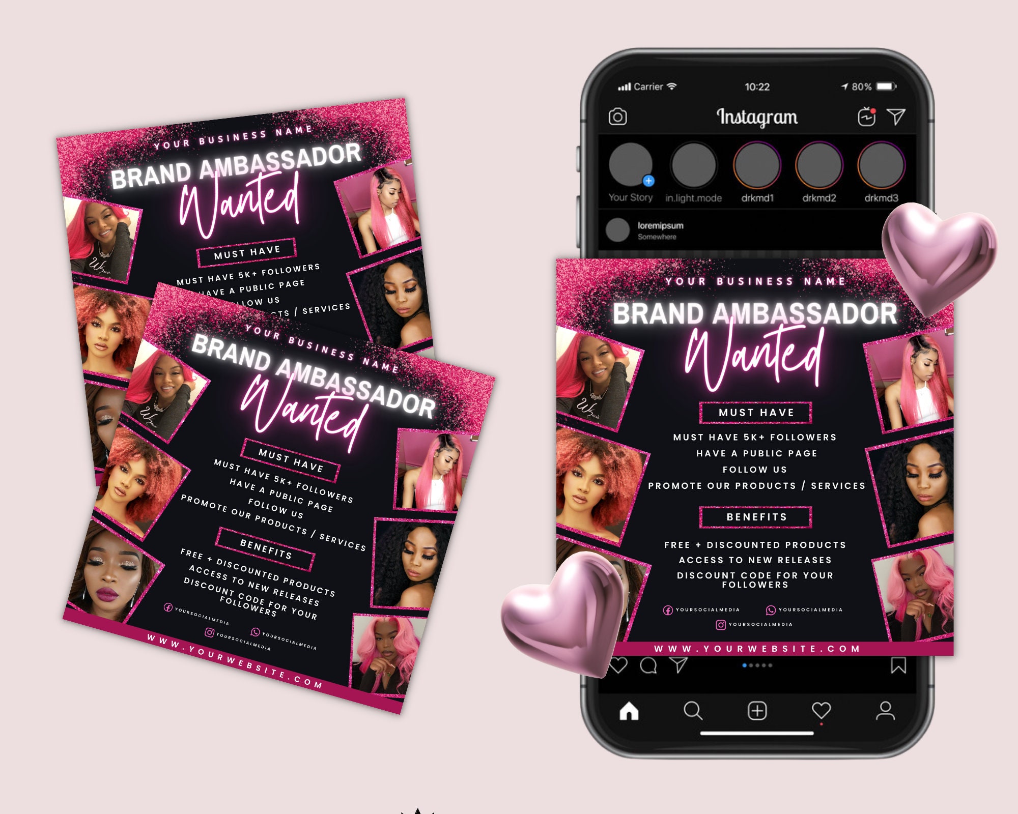 Ambassador Flyer Template Brand Ambassador Flyer Template - Etsy