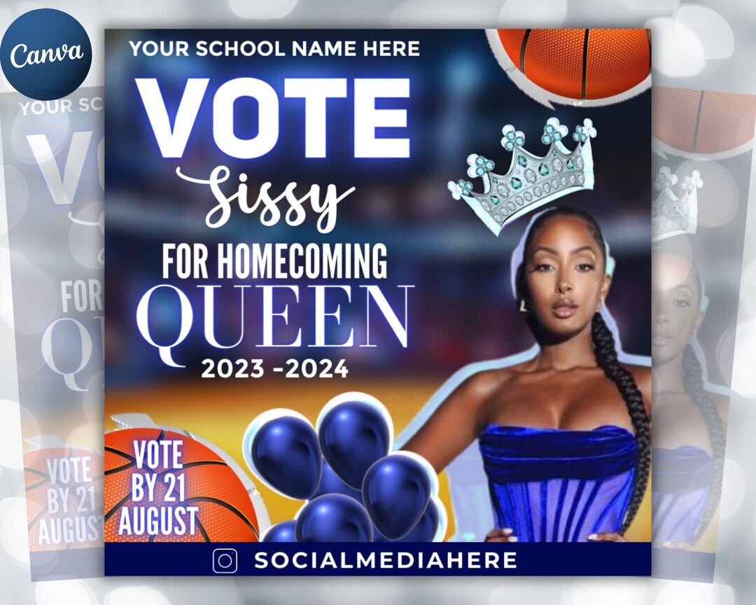 Vote Homecoming Queen Flyer Homecoming Flyer Campaign Flyer Class