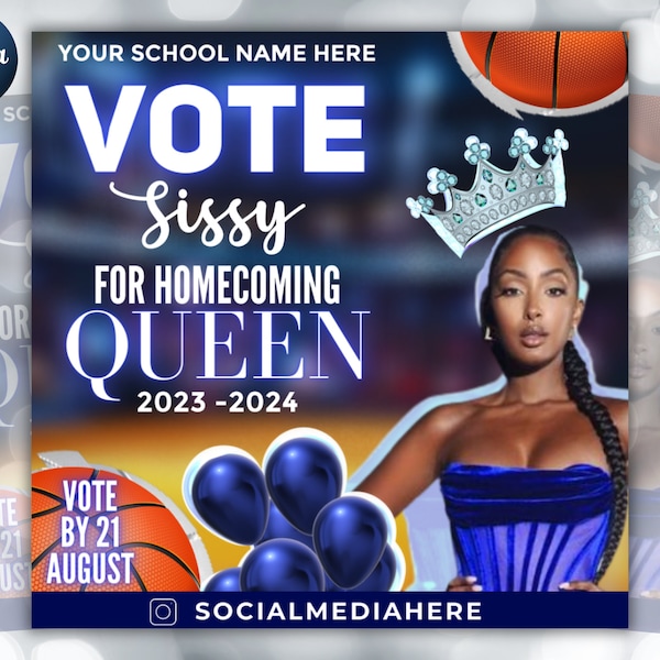 Prom Queen Flyer Template - Etsy
