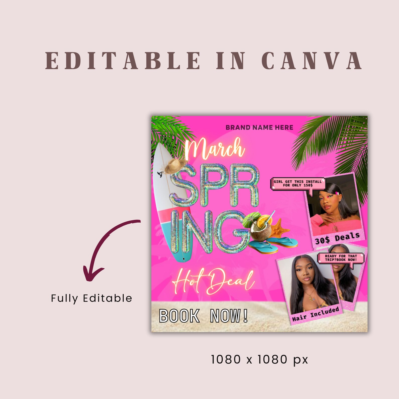 Spring Break Flyer, Spring Hot Deal Flyer, Spring Flyer, Spring, Spring ...