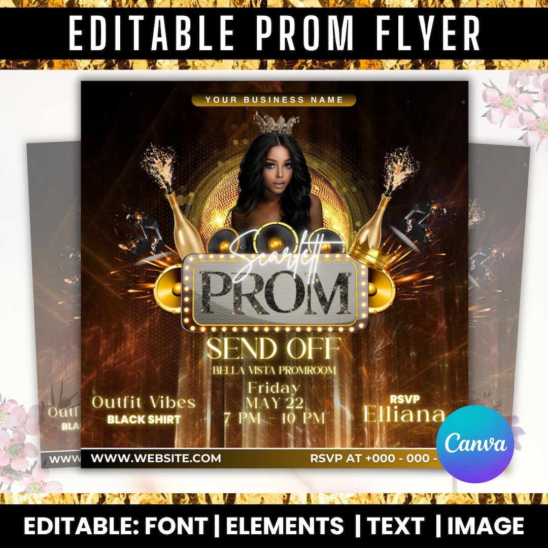 Prom Nail Flyer, Nail Special Flyer, Prom Flyer, Prom Makeup Flyer, DIY ...