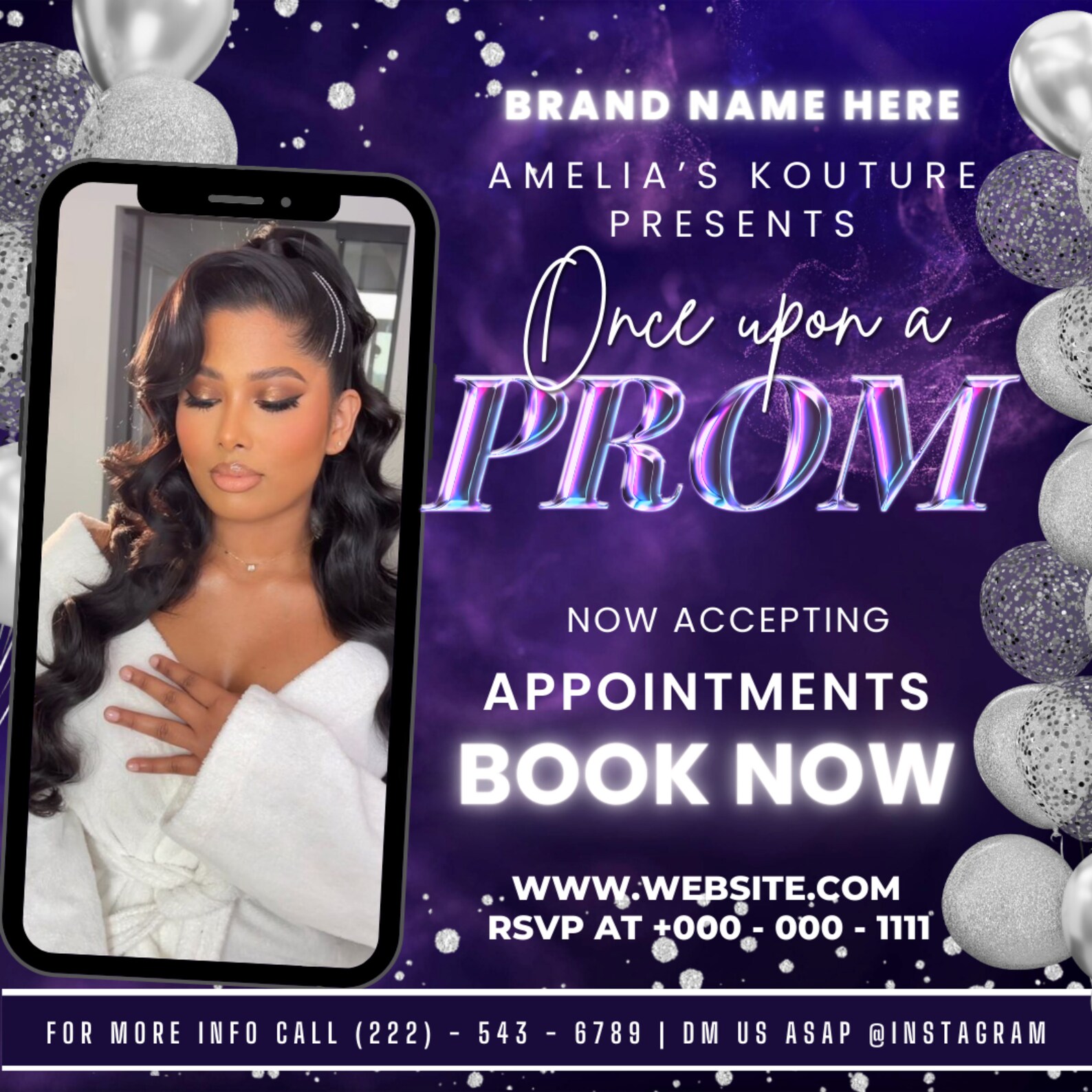 Prom Dress Flyer, Prom Send off Flyer, Prom Flyer, Prom Send off ...