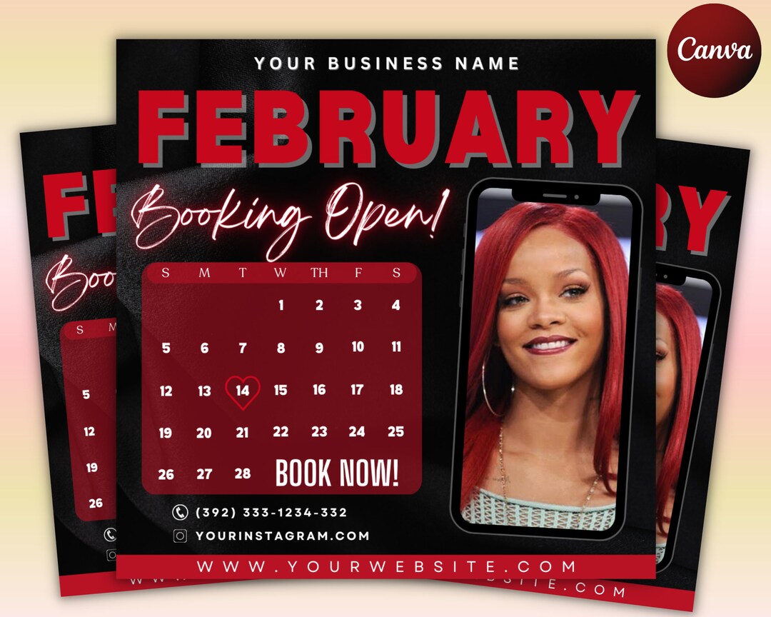 Valentines Day Lash Sale Flyer, DIY Lash Extensions Flyer, Booking ...