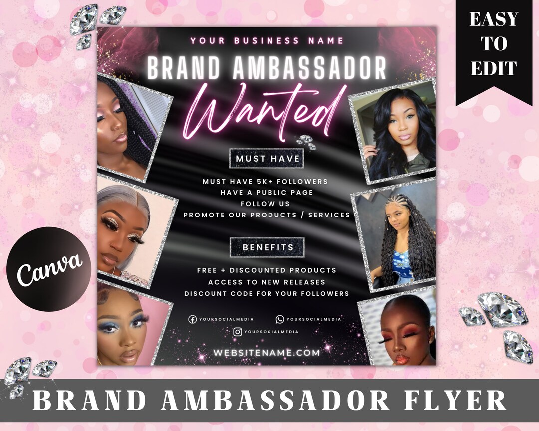 Ambassador Flyer Template, Brand Ambassador Flyer Template, Social ...
