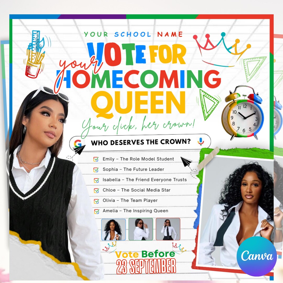 Google Vote for Me Flyer, School Campaign Flyer, Homecoming Flyer ...