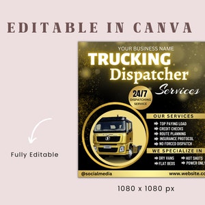 Truck Dispatcher Flyer, Business Flyer, Trucking Flyer, Dispatch Course ...